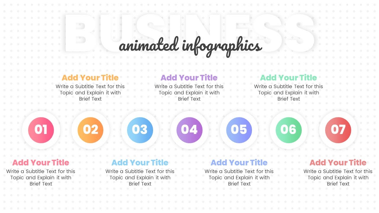 PowerPoint 7 Steps Circle Infographic Template
