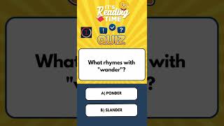 Rhyming Quiz For Kids #70 #Quiztime | Reading Books For Kids - book ...