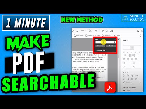 How to Make a PDF Searchable 2025 | adobe acrobat Tutorial