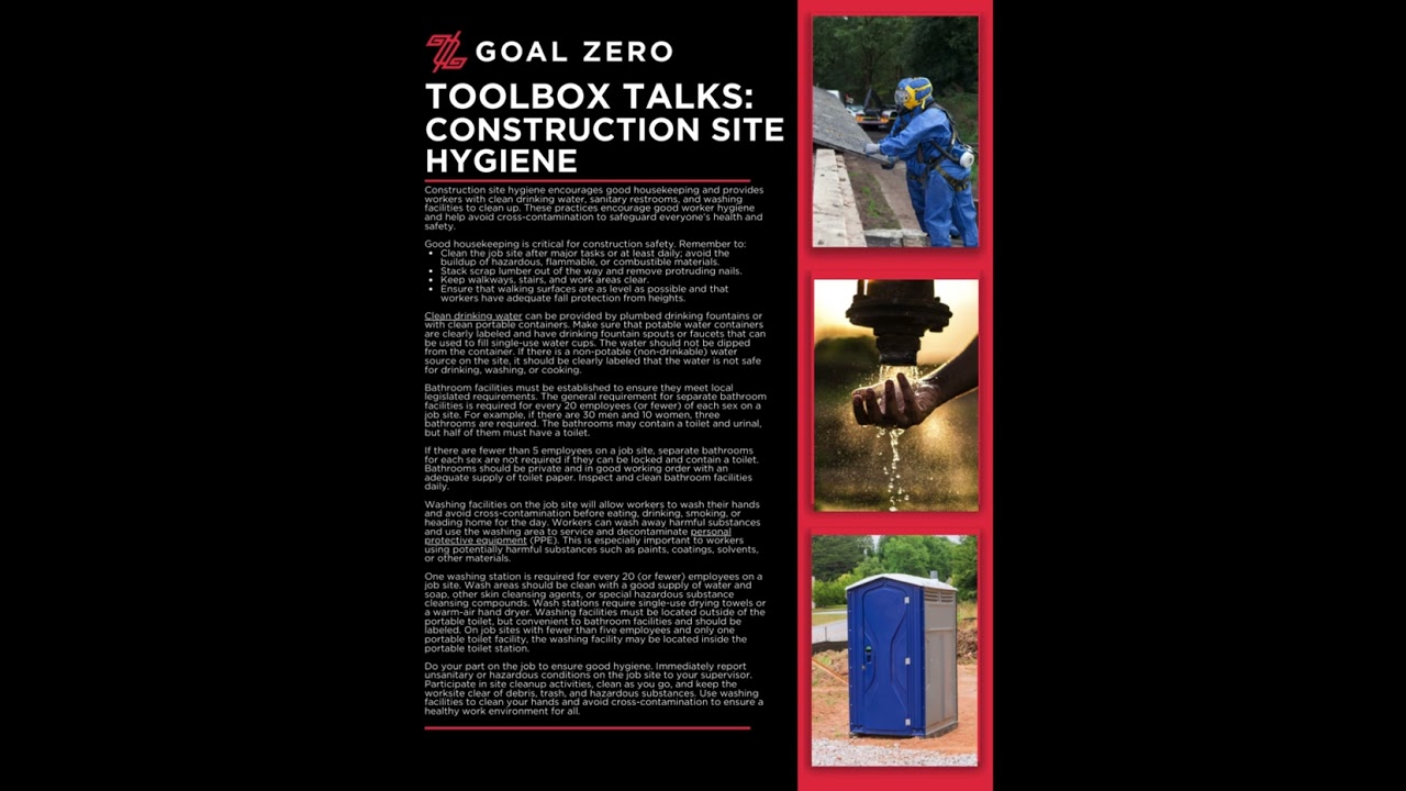 Toolbox Talk Series: Construction Site Hygiene