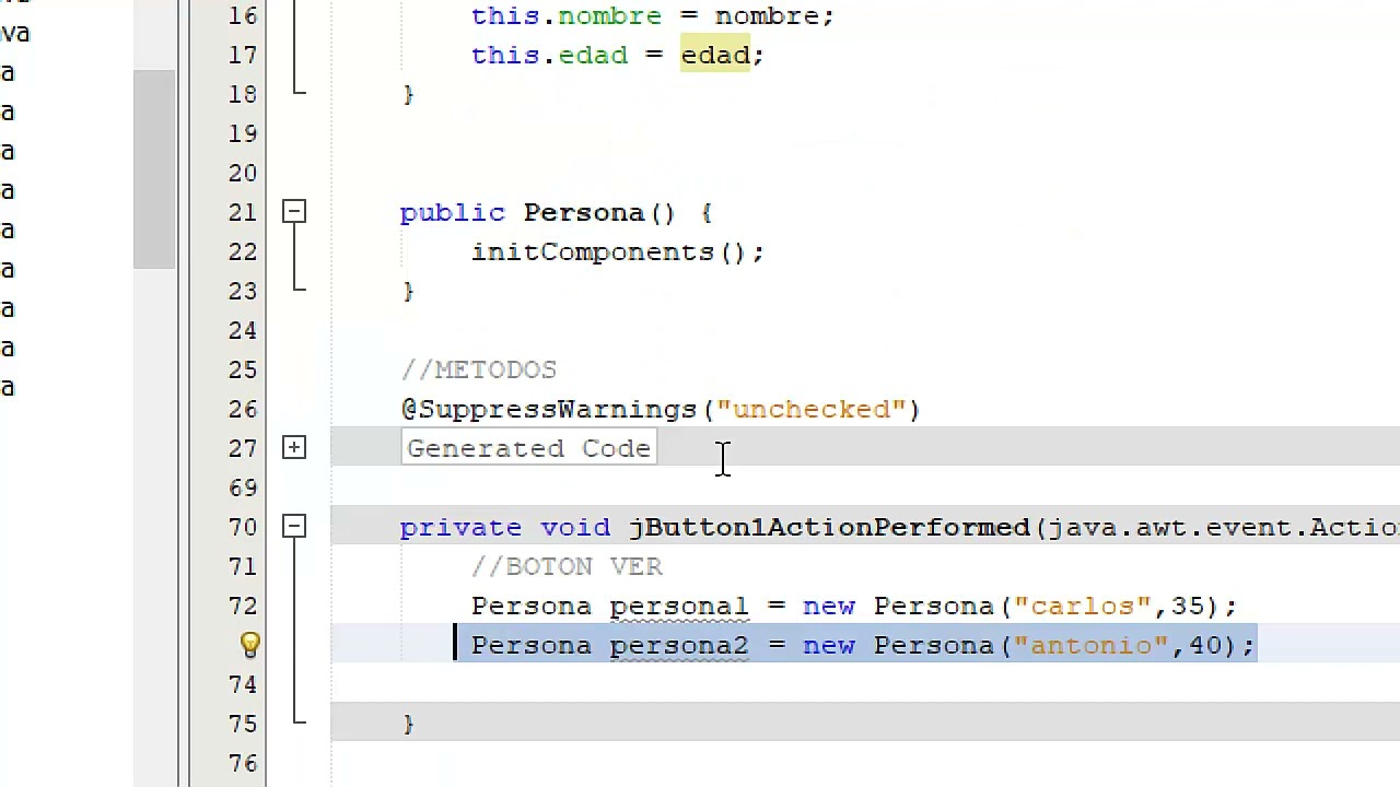 CLASE, ATRIBUTO, CONSTRUCTOR Y METODO