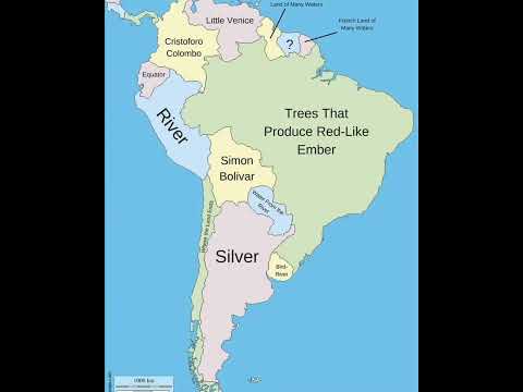 #Map2 Literal meaning of countries names un South America (@TerribleMaps)