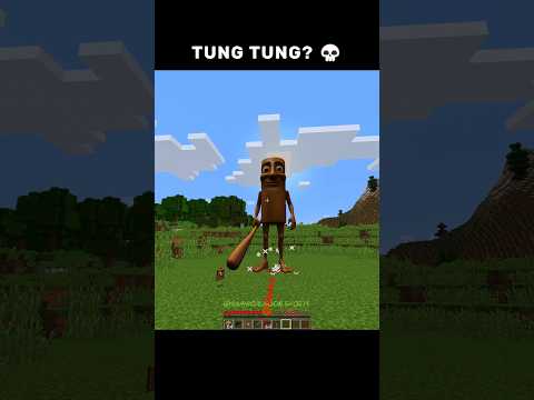 Spawning Tung Tung Tung Sahur in Minecraft 💀 | #minecraft #shorts #meme