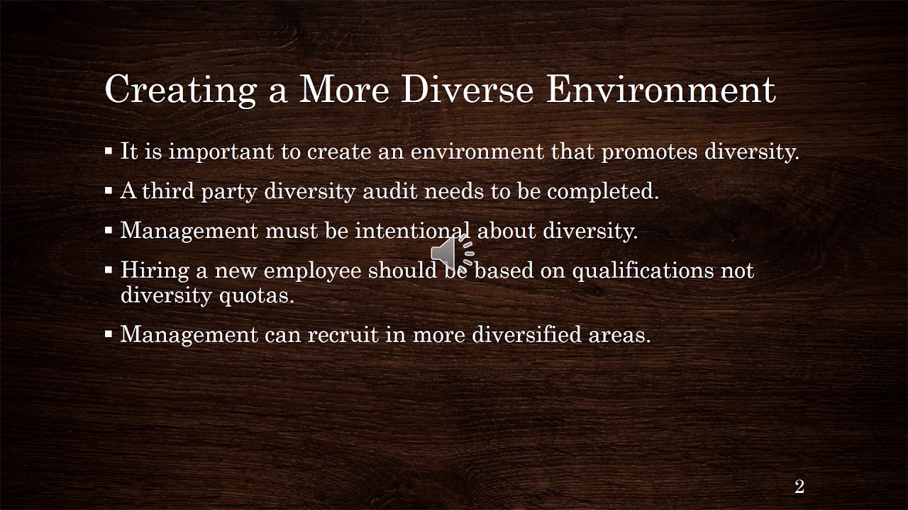 Diversity Audit Part 5