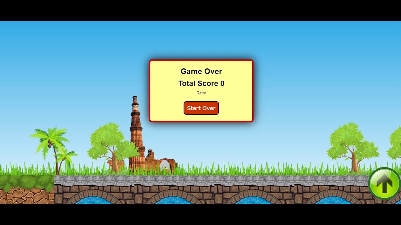 Simple Endless Run Game using JavaScript