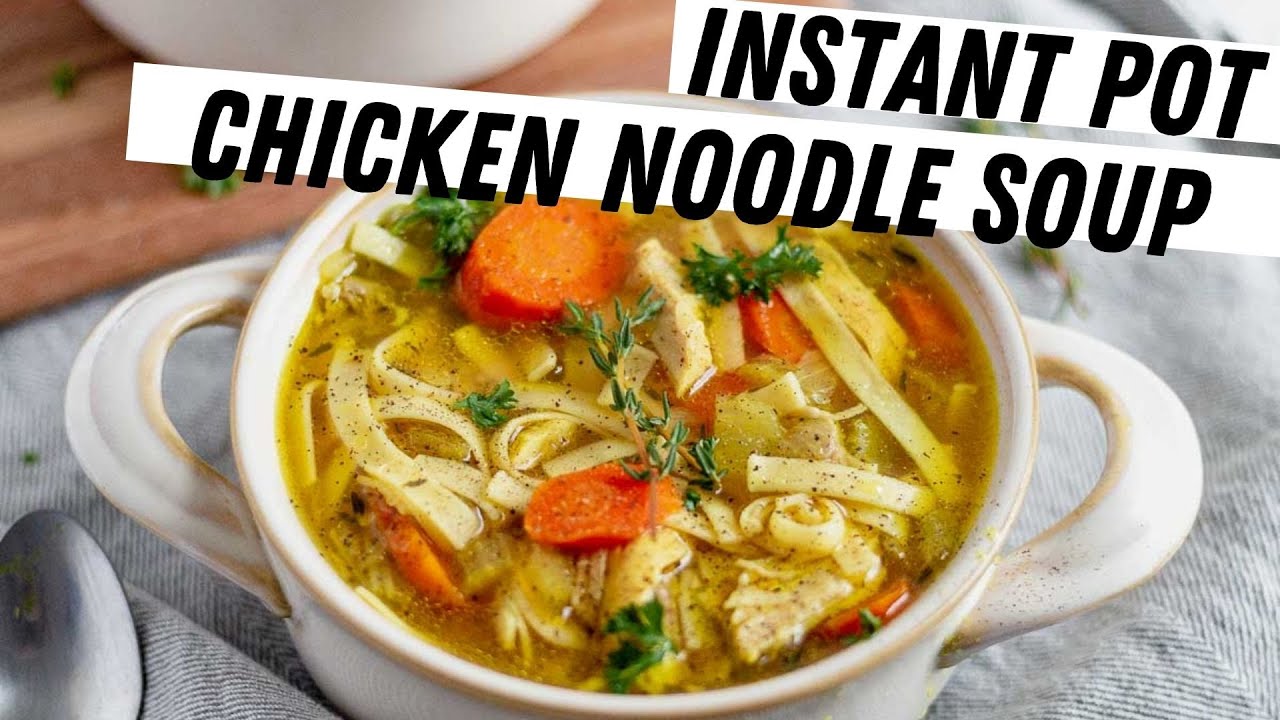 BEST Instant Pot Chicken Noodle Soup Recipe