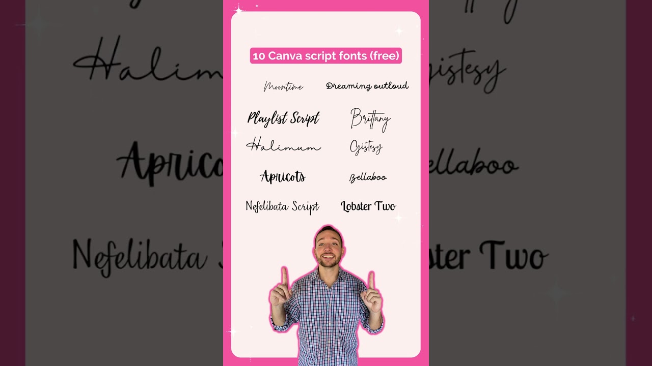 10 favorite free Canva script fonts