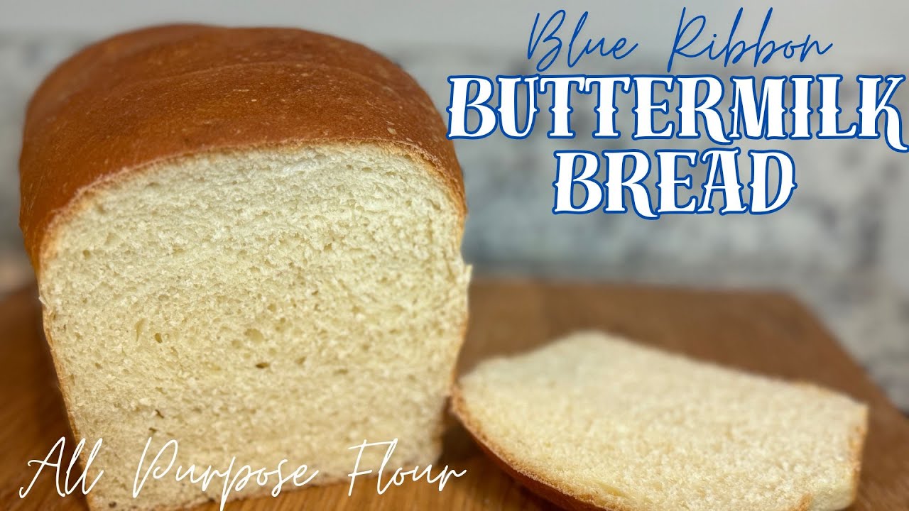 Blue Ribbon Buttermilk Bread Recipe - Easy Homemade Bread - How to Make a Loaf of Bread - Kitchenaid