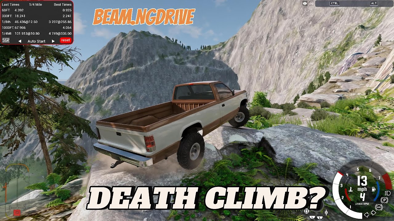 Impossible Hillclimb of DEATH  - Beam.NGdrive -