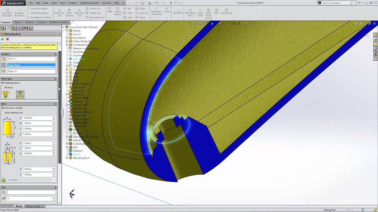 SOLIDWORKS In Depth - Effective Plastic Part Design