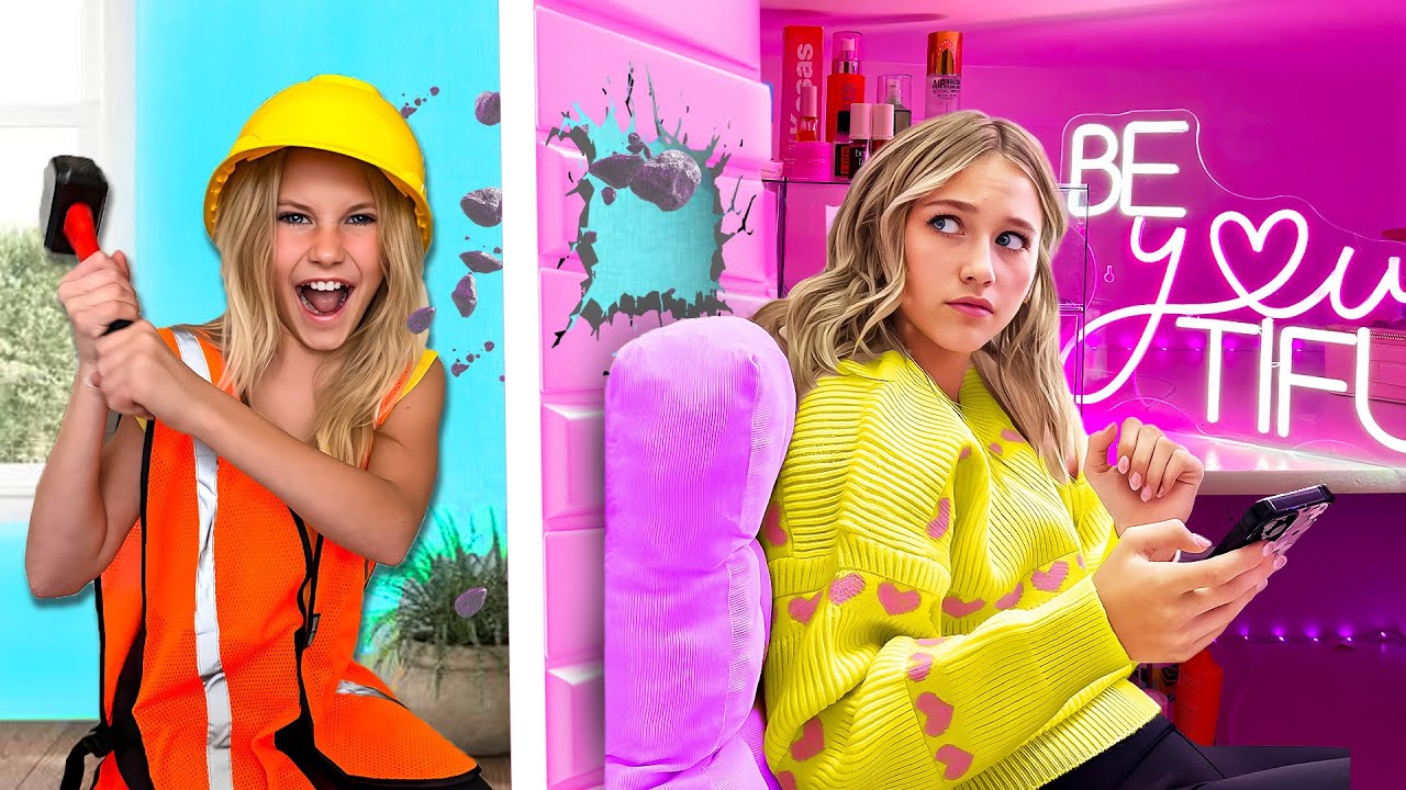 I Built a SECRET MAKEUP ROOM to HiDE From MY SiSTER!💄💋 *SHE BROKE IN* 😠