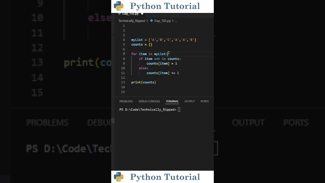Count Items in a List the Pythonic Way | Python Tutorial