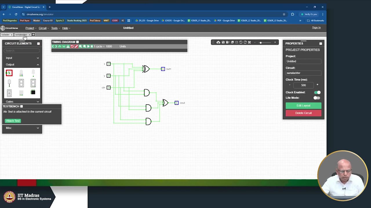 W5L31 - Full Adder implementation (Circuit verse)