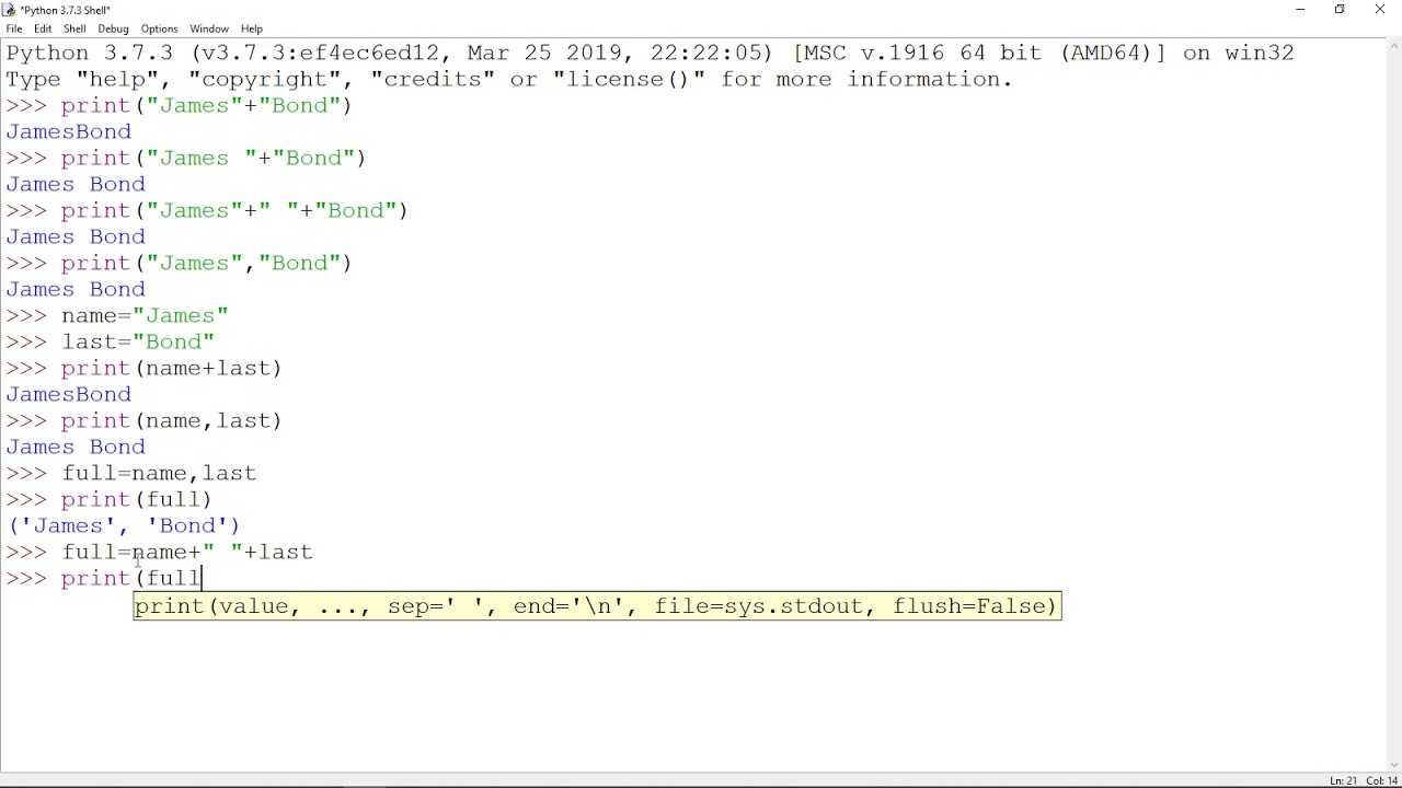 08 ENG Python 3   Strings 2 Concatenation, character extraction and more