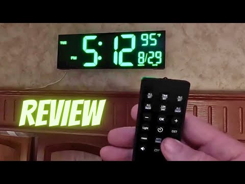 Digital Wall Clock with Remote from YISILE