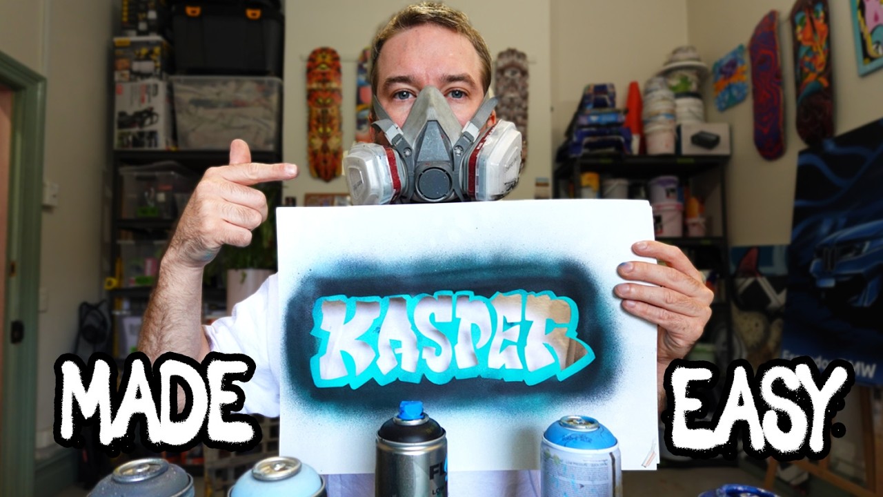 Create Your Own Custom DIY Graffiti Stencil - Beginner Friendly Tutorial