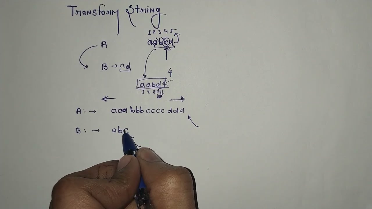 Transform string Codechef starters 172 solutions
