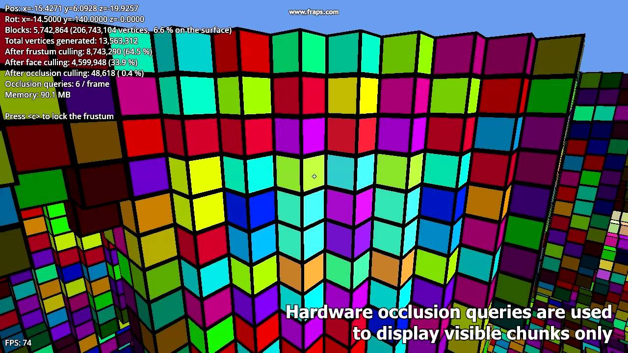 Java voxel engine - quick test