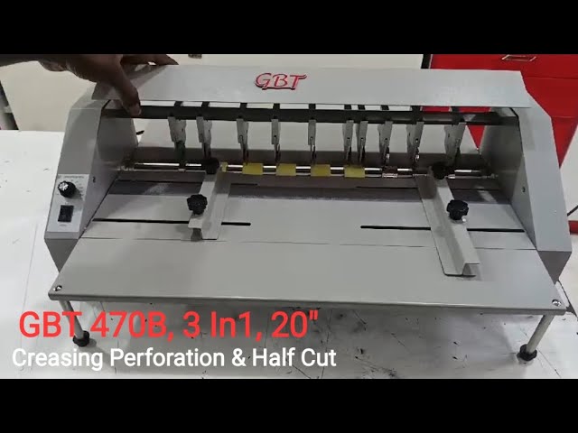 Creasing Perforation & Half Cutting Machine - 2 In 1 Creasing ...