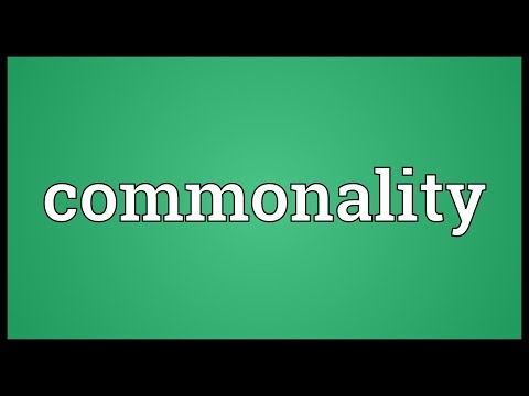 Commonality Meaning