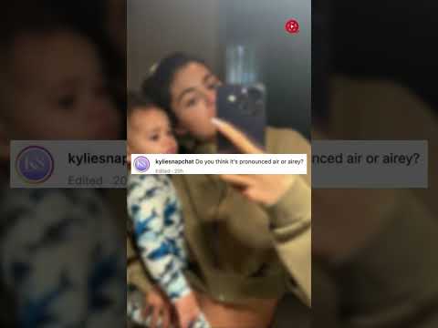 Kylie Jenner Confirms the Pronunciation of Her Son's Name #shorts