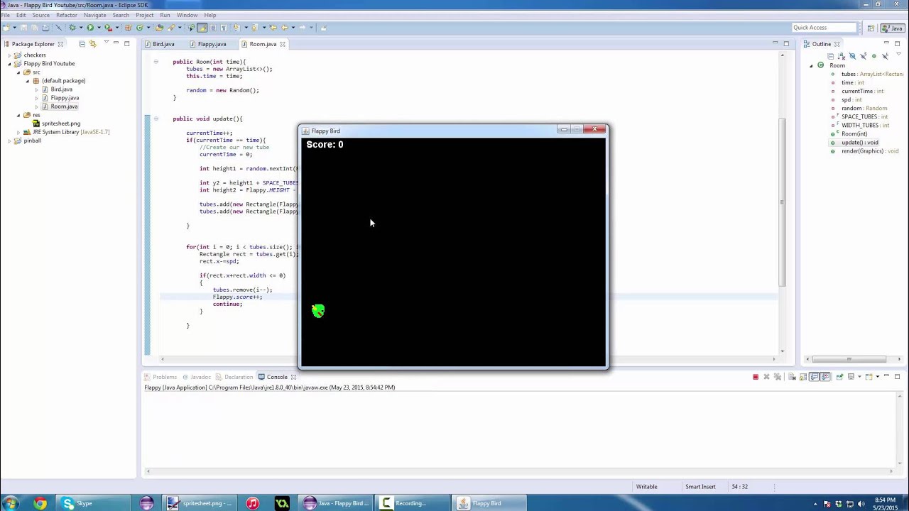 How to create a Flappy Bird Game in Java - Part 3/3