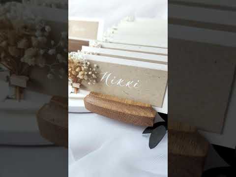 Rustic Wedding Place Cards