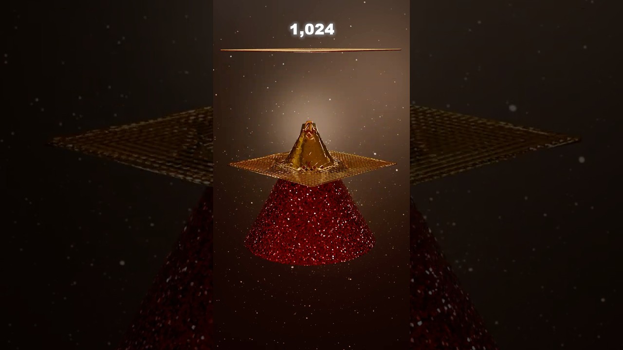 1,000,000 Gold 3D Cloth x Glitter Cone Sim 💎 Which Looks Best?#3danimation   #satisfying #asmr