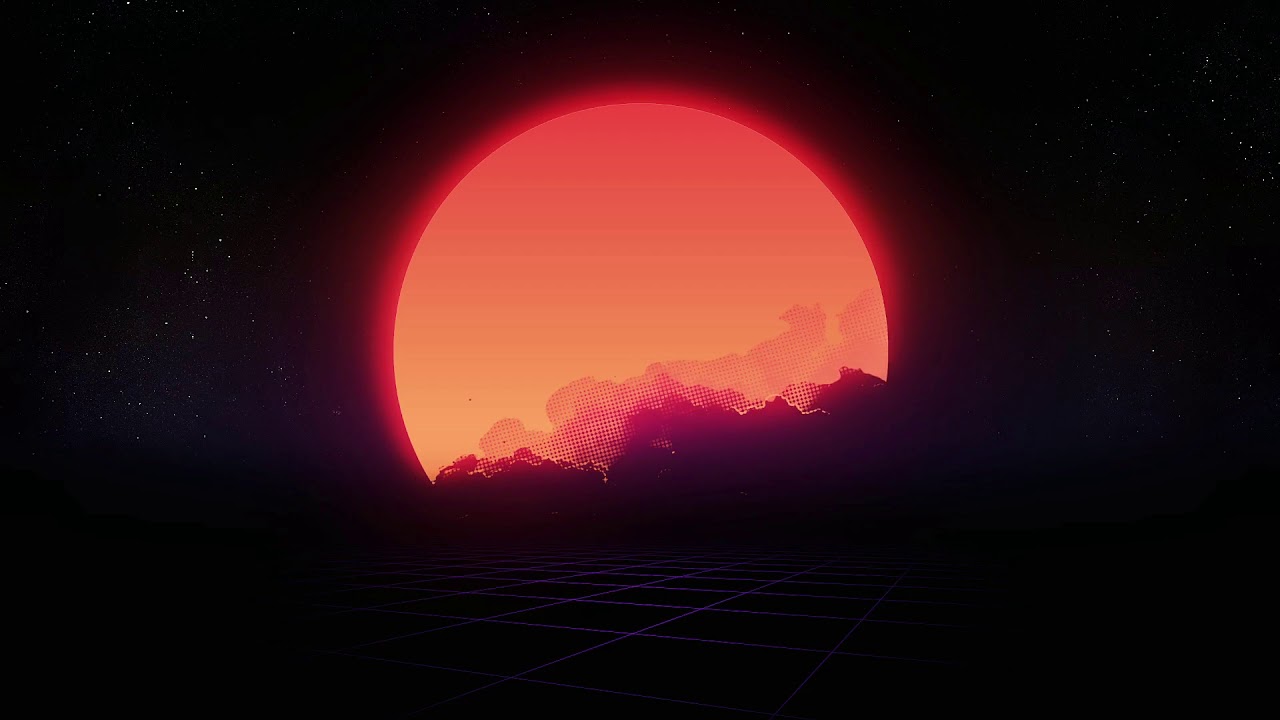 Synthwave sun Wallpaper Dowload