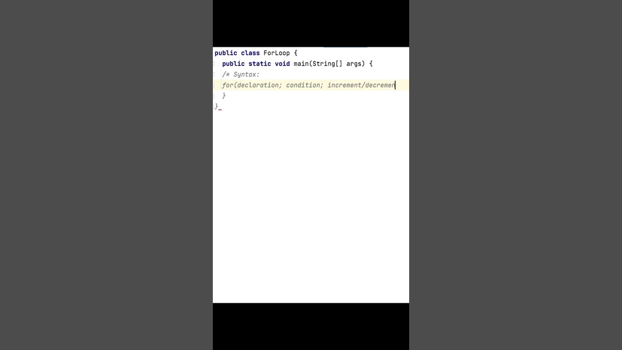 LOOPS in java | For loop concept