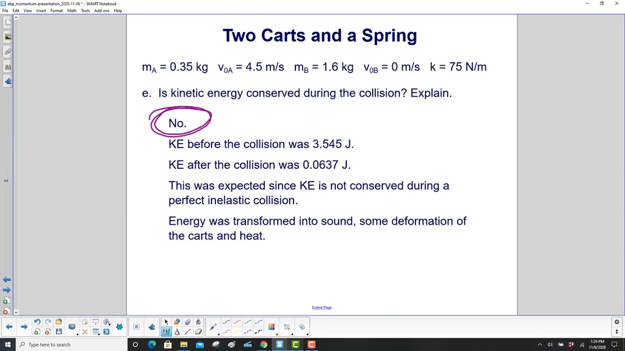 Two Carts and a Spring