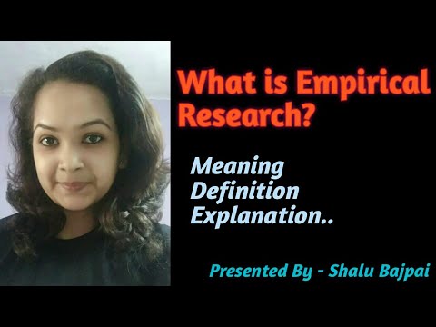 Empirical Research - Sociology (UPSC/UPPCS/UGCNET/BA/MA/IGNOU)