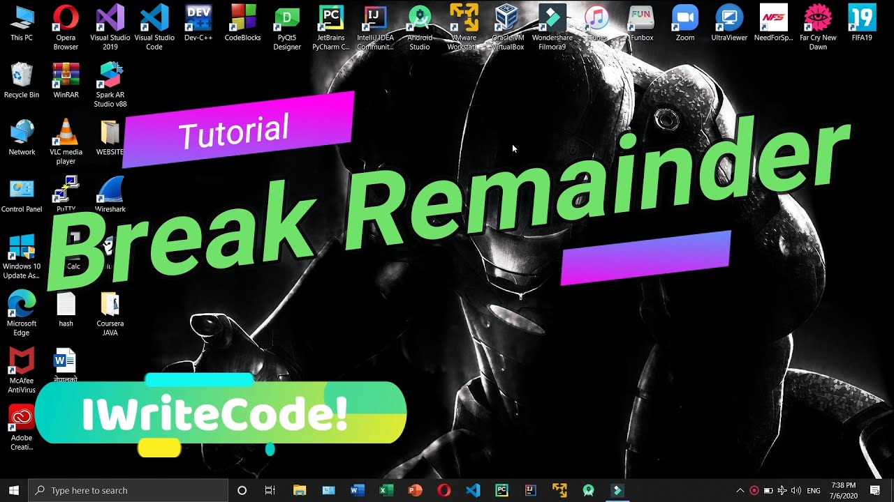 DIY: Break Remainder App Using Python