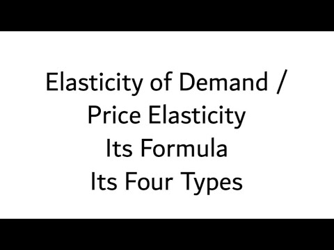 Elasticity of Demand / Price Elasticity in Urdu /Hindi