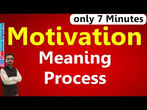 Meaning and Process of Motivation Class 12 Business Studies, Motivation Process Theory Management