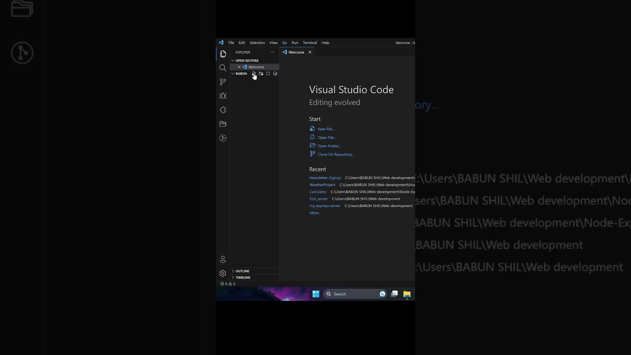 Create your first website in just 1 min🔥#coding #website #webdev #code #shorts #html