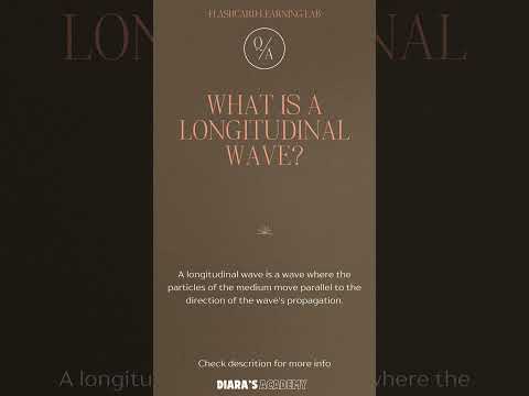 What is a Longitudinal Wave @Diarasacademy
