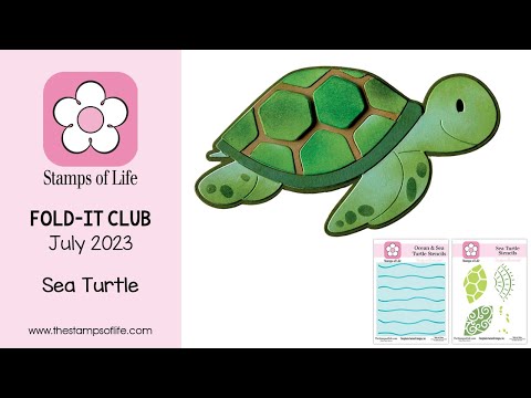 The Stamps of Life Sea Turtle Fold-it Dies & Stencils