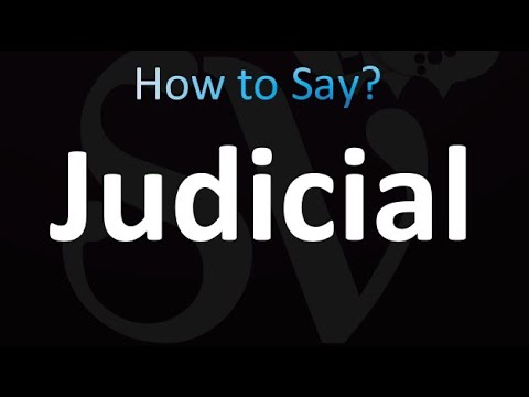 How to Pronounce Judicial (correctly!)