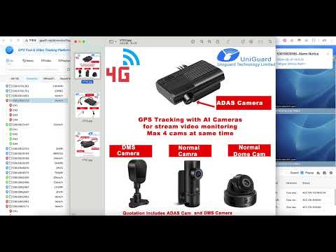 ADAS DMS DSM Dash Cam Live Video Monitoring with GPS Tracking