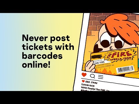 Never post tickets with barcodes online!