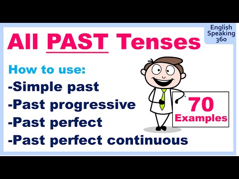 ALL PAST Verb Tenses: Simple, Progressive, Perfect and Perfect Continuous 70 examples + Diagrams