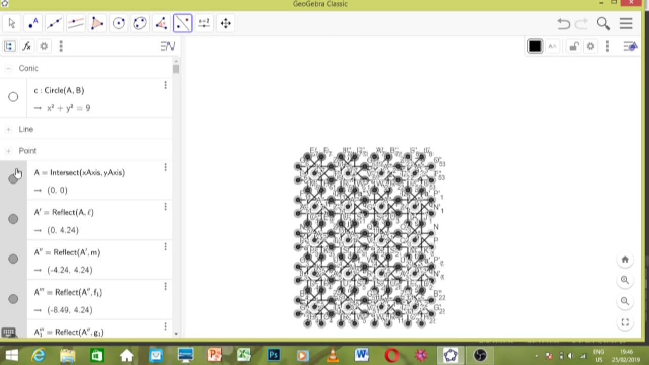 how to draw geometric patterns using geogebra
