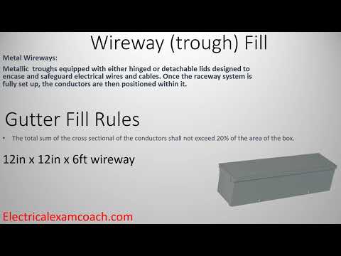 Trough (wireway) Fill Calculations NEC Exam Prep Master Electrician