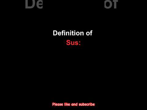 Definition of Sus | English word meanings #sus #english #definition #meaning #dictionary #learn