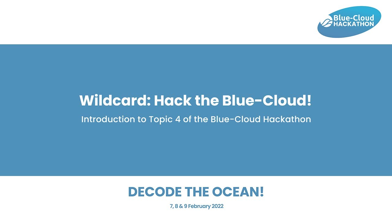 Blue-Cloud Hackathon - Wildcard: Hack the Blue-Cloud!