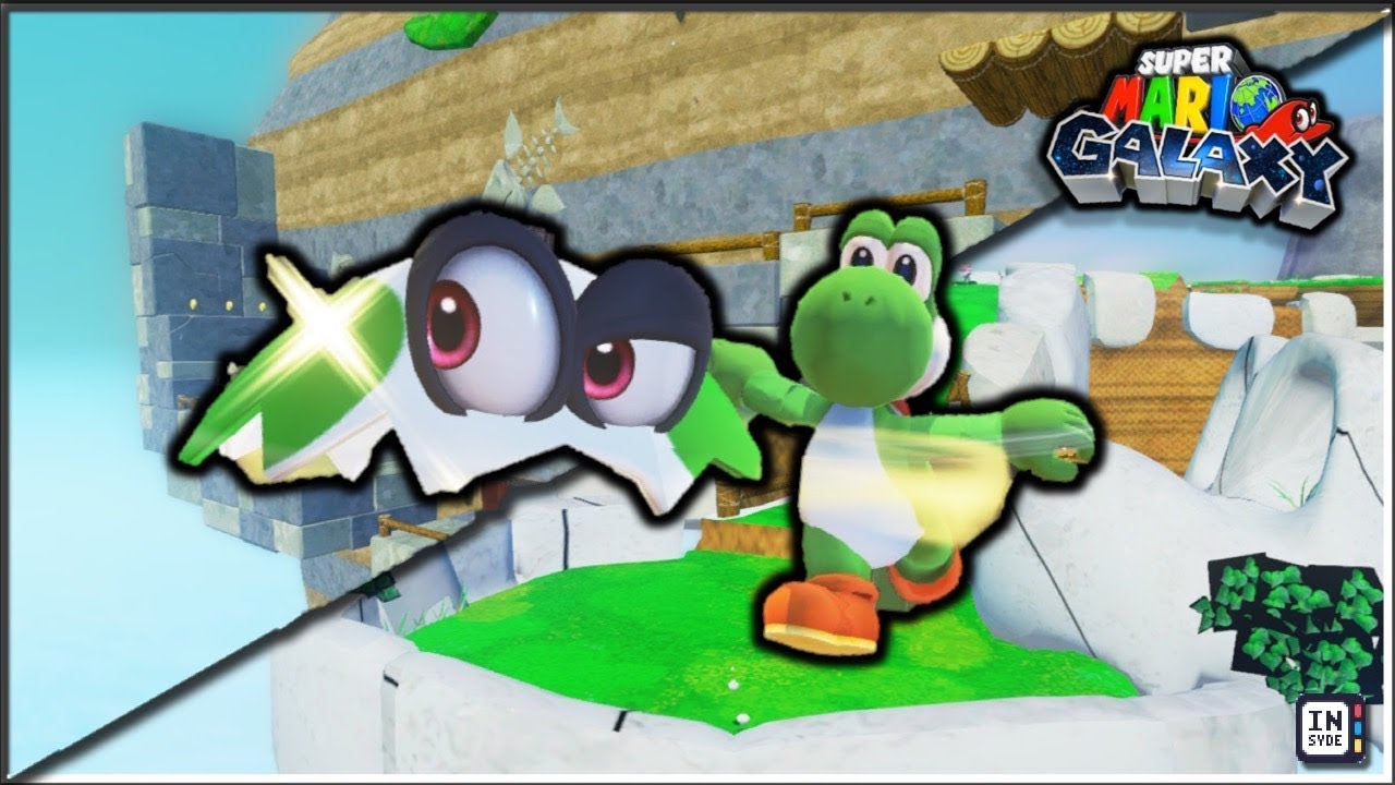 Playing as *YOSHI* in YOSHI STAR GALAXY - Super Mario Odyssey Modding