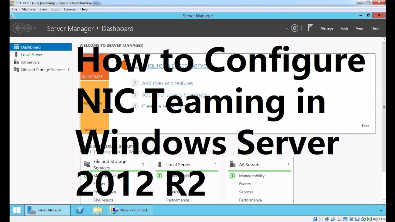 How to Configure NIC Teaming in Windows Server 2012 R2