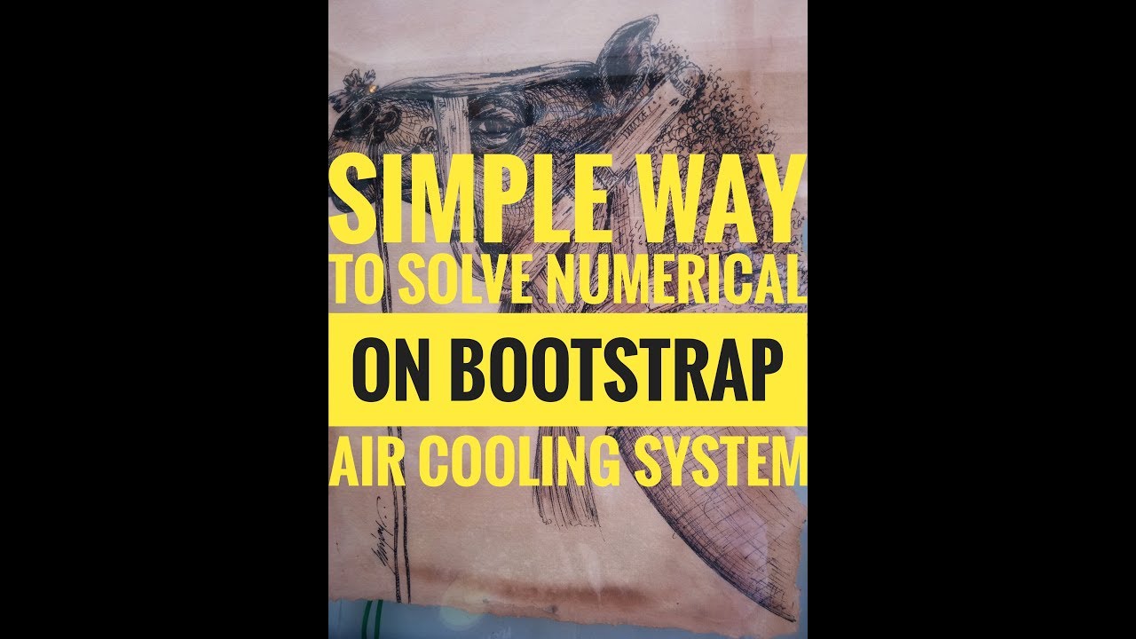 simple numerical on BOOTSTRAP AIR COOLING system with simple solution method (HINDI)