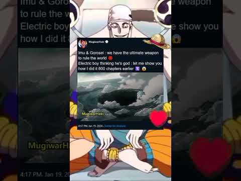 When Enel was already 800 chapters ahead Imu's powers #1089 #onepiece #imu #enel #reaction
